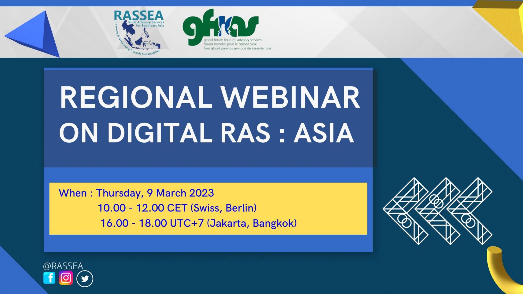 REGIONAL WEBINAR ON DIGITAL RAS: ASIA – RASSEA – Learning and ...